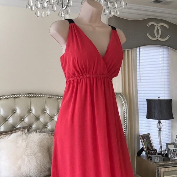 2B Bebe | Dresses | Nwt 2bbebe Adorable Redpink Maxi Dress | Poshmark